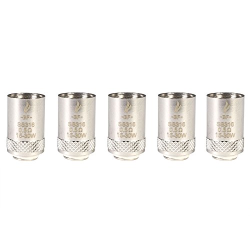 Riccardo BF SS316 Coils, Verdampferköpfe, 0.6 Ohm, 1er Pack (1 x 5 ...